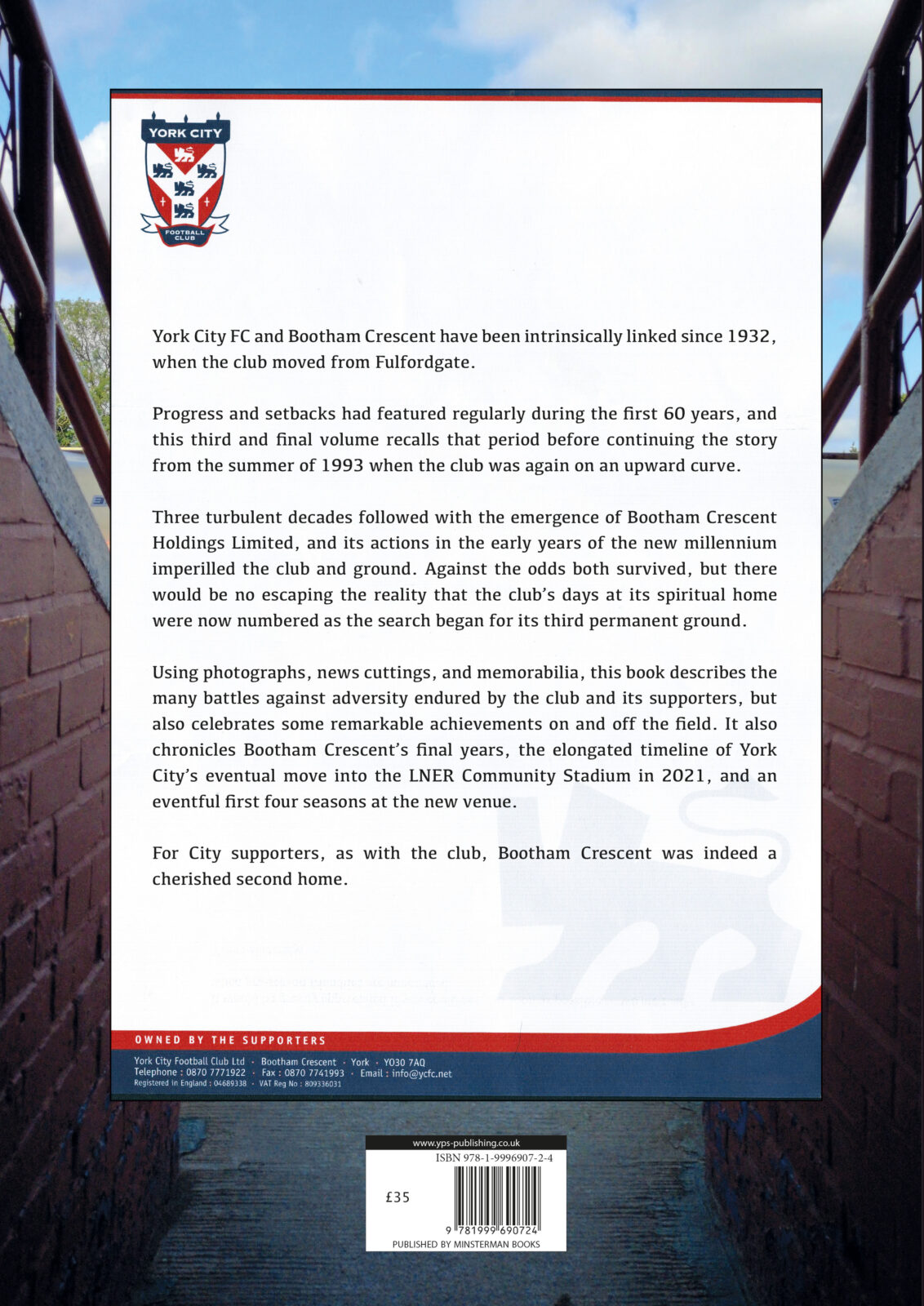 Bootham Crescent: A Second Home Book | York City Football Club
