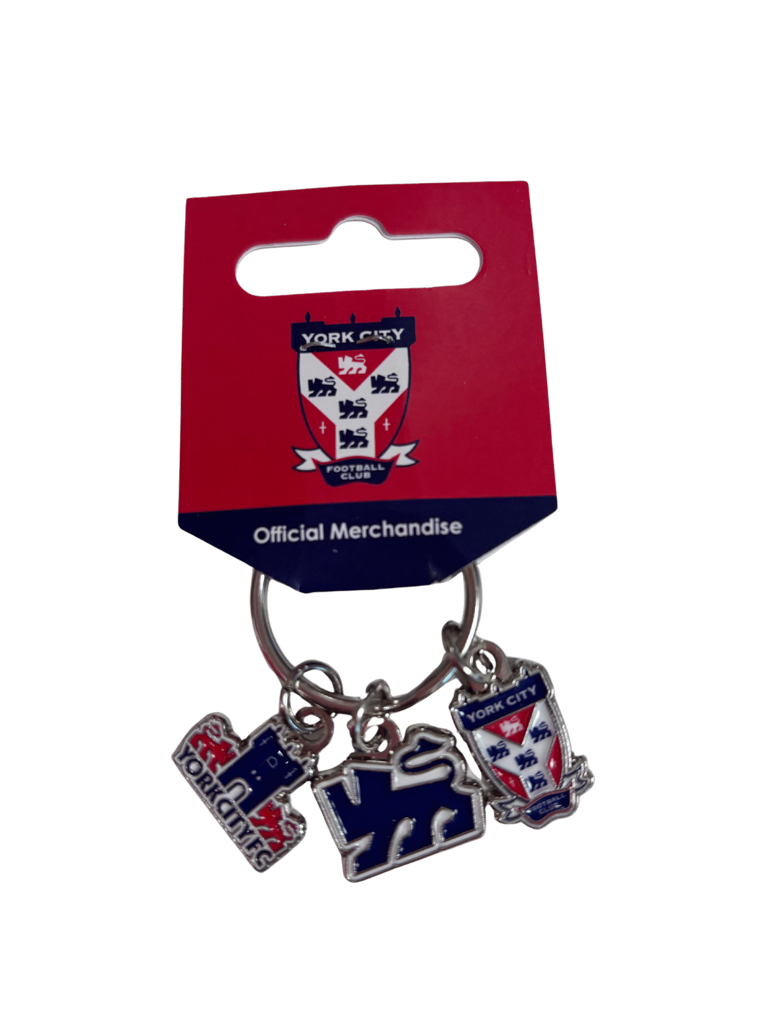 Three Crest Charm Keyring | York City Football Club