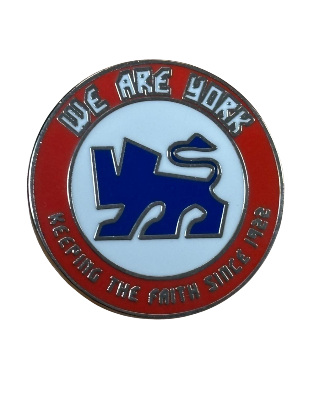 Fan Design Pin Badge Keeping The Faith | York City Football Club