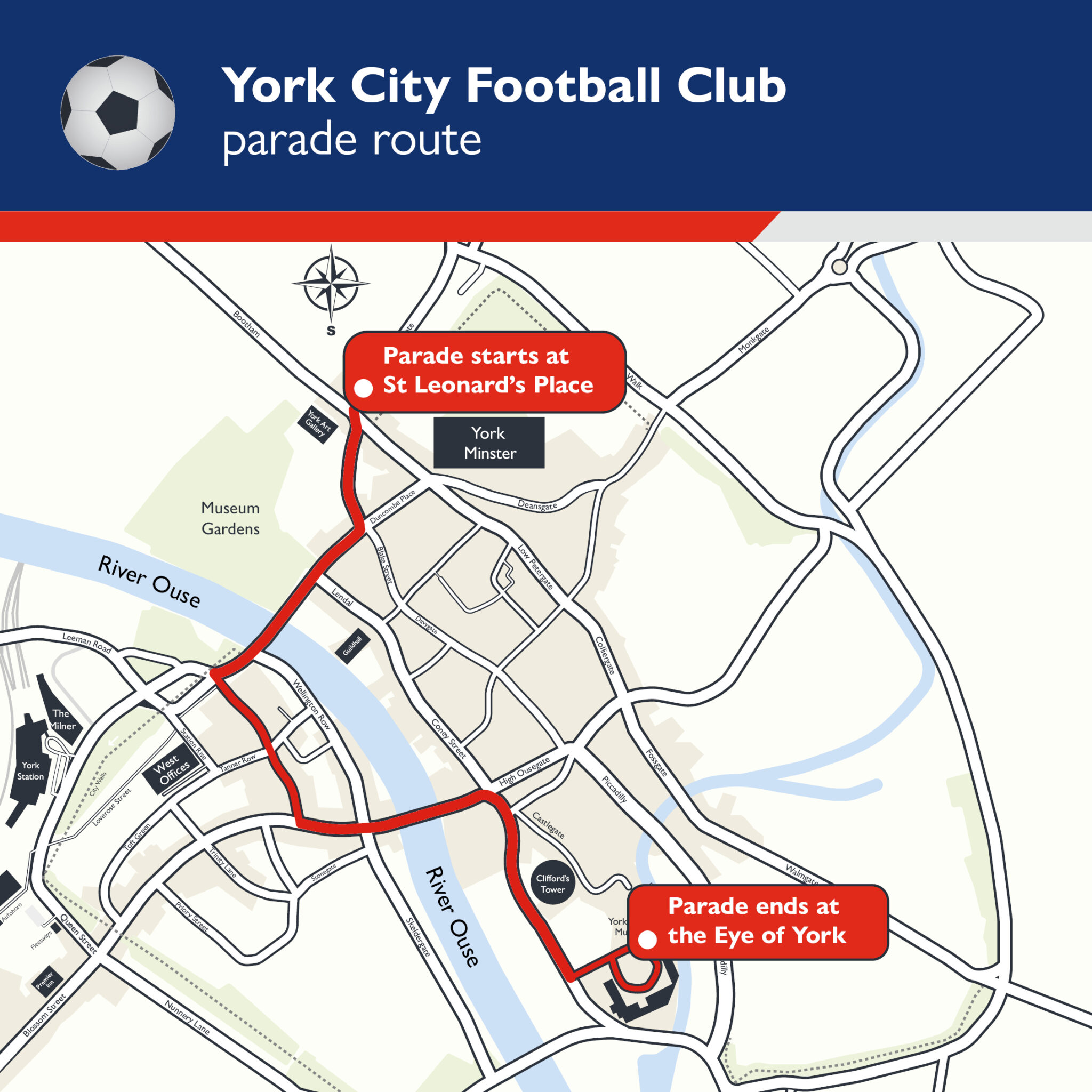 YCFC CHAMPIONS BUS PARADE | York City Football Club